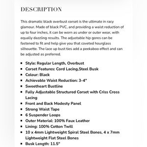 Corset Story | Intimates & Sleepwear | Pvc Overbust Corset With ...